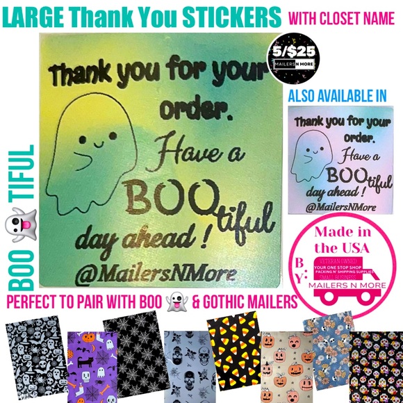 Mailers N More | Office | 25 Large Custom Thank You Stickers Thank You ...